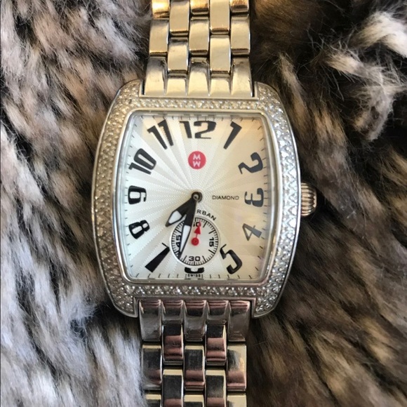 Michele | Accessories | Michele Mini Urban Watch With Diamonds | Poshmark